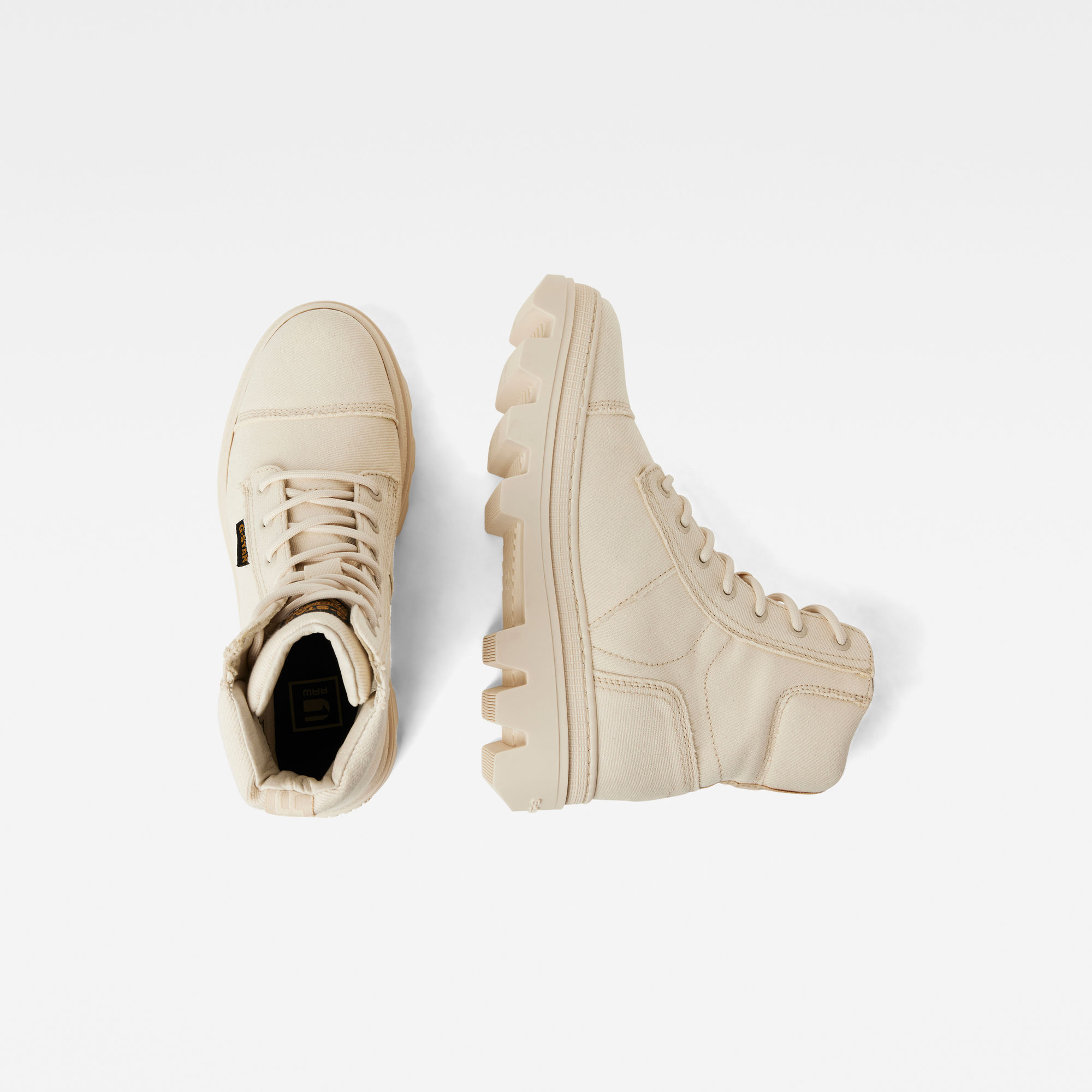Noxer High Canvas Boots | Beige | G-Star RAW®