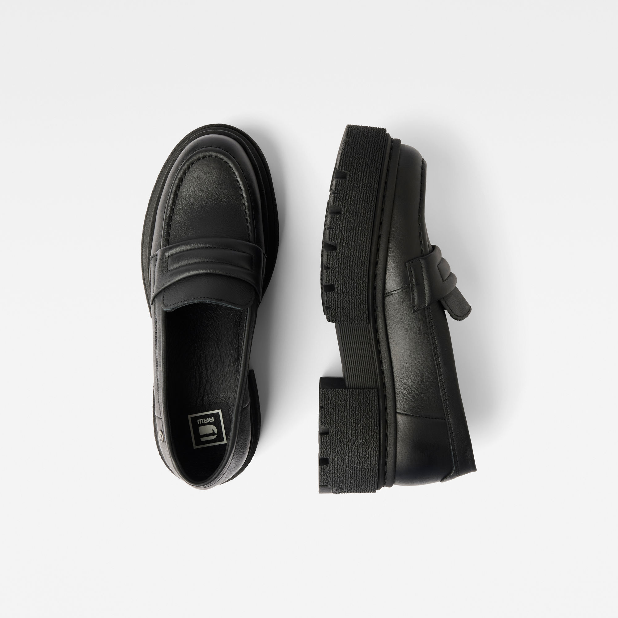 Kafey Platform Loafer Leather | Black | G-Star RAW®