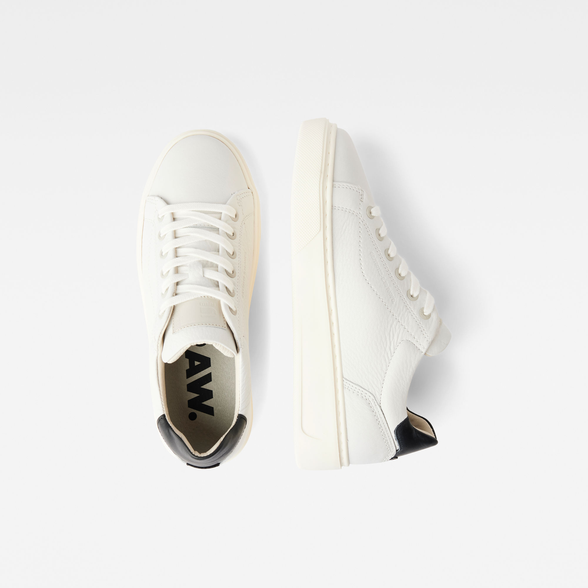 Rovic Tumbled Leather Sneakers | White | G-Star RAW®