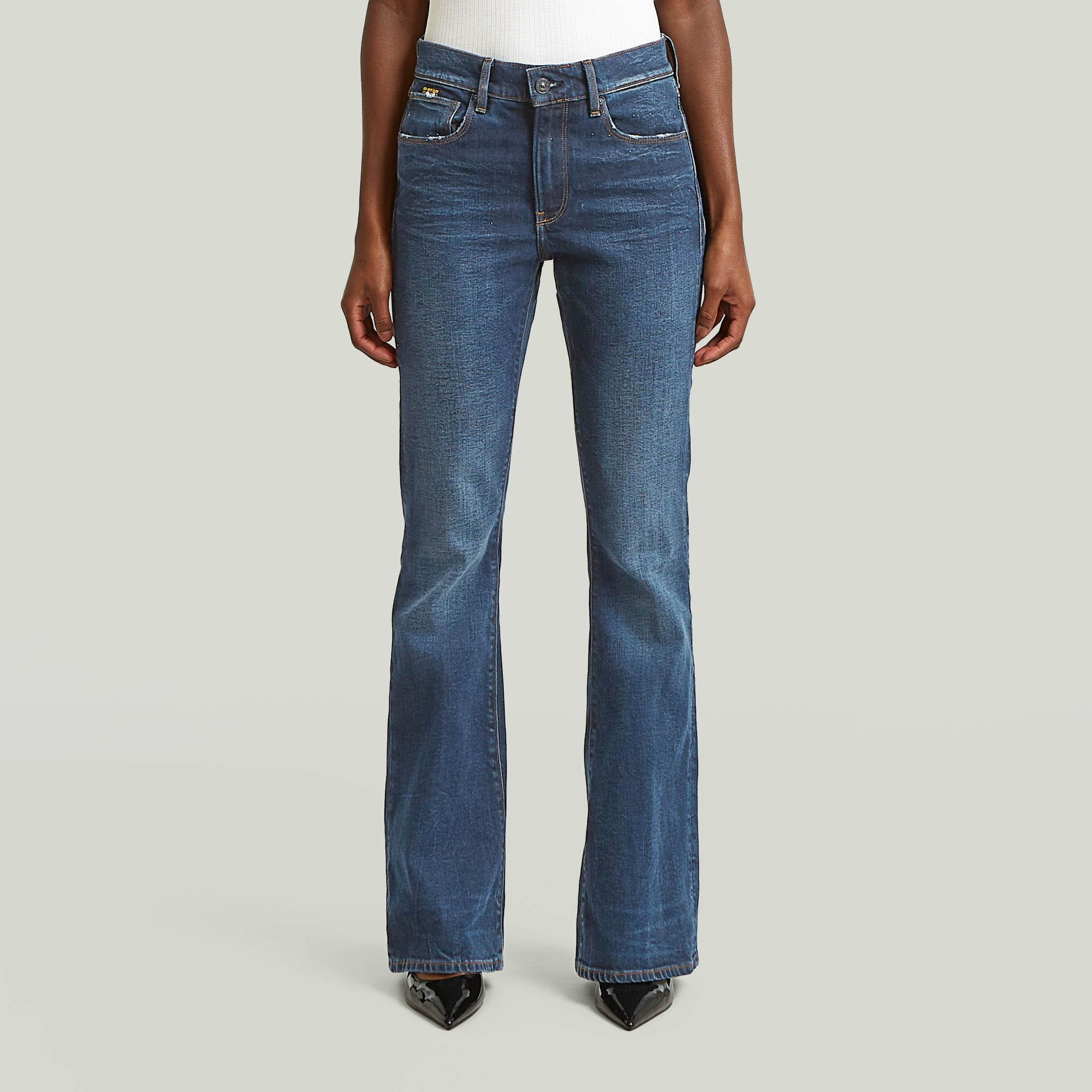 Judee Low Waist Loose Jeans | Medium blue | G-Star RAW® US