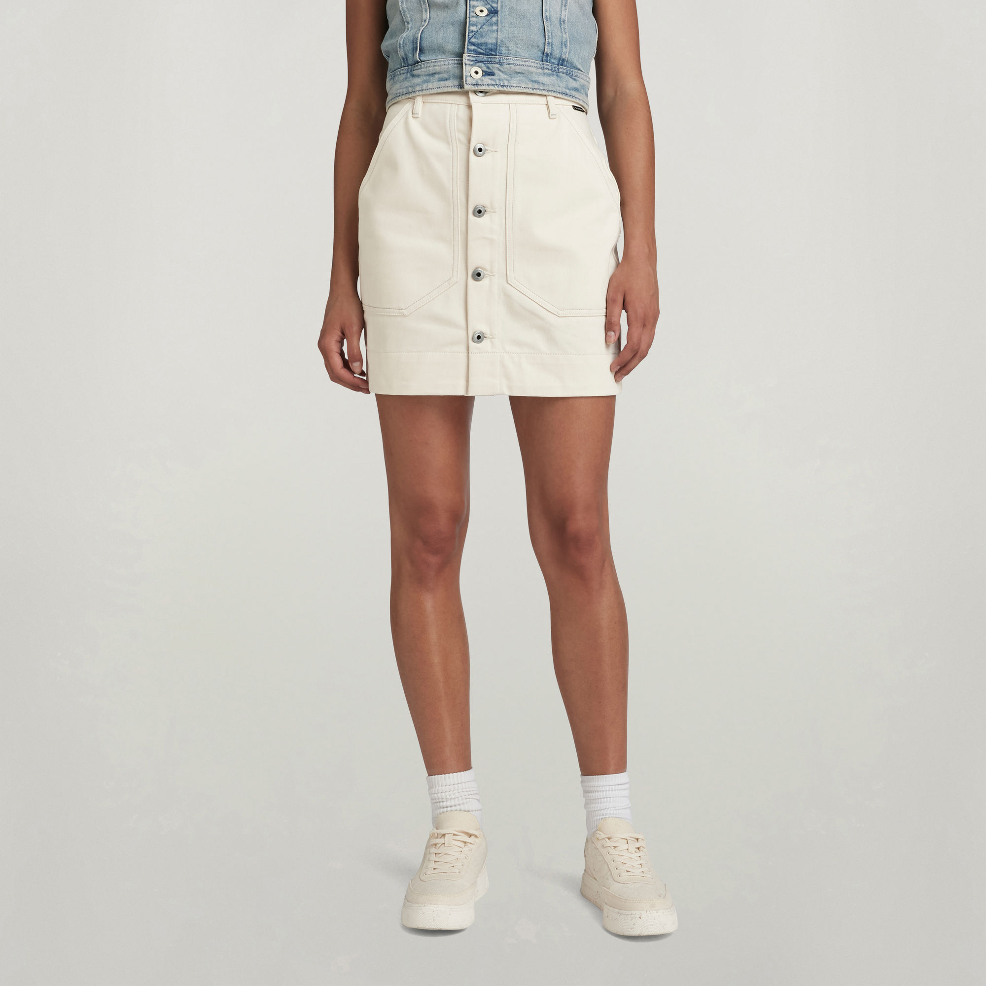Button Skirt | Women | White | G-Star RAW®