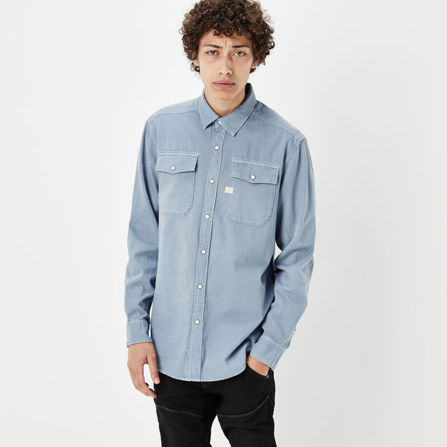 Landoh Shirt Light blue G STAR CA
