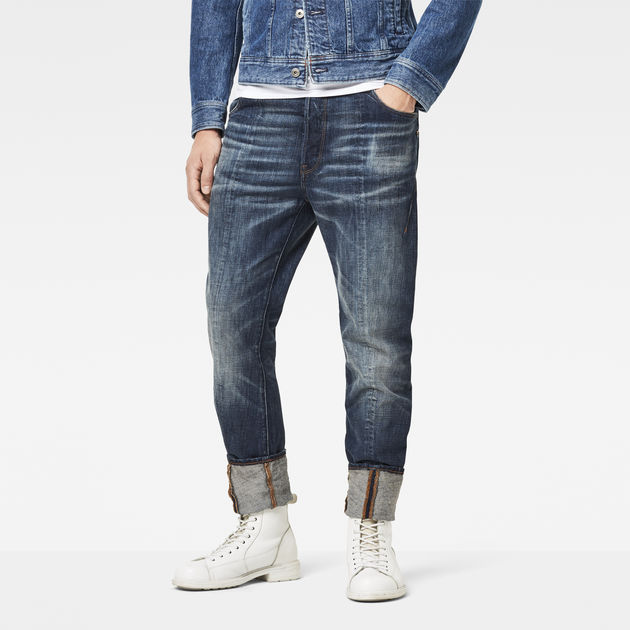Lanc 3D Straight Tapered Jeans Dark blue G STAR PH