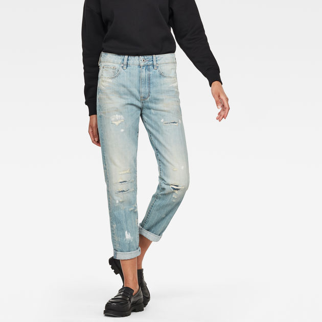 3301 Mid Waist Boyfriend Jeans Light blue G STAR US