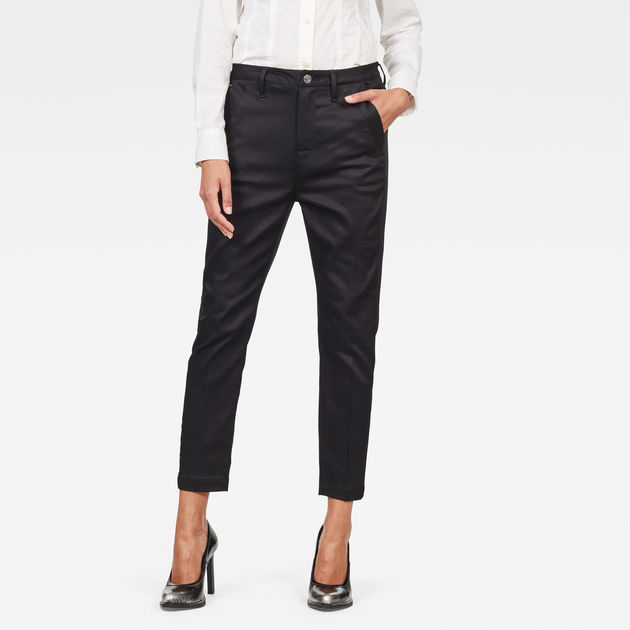 Bronson Mid Waist Boyfriend Chino Black G STAR CA