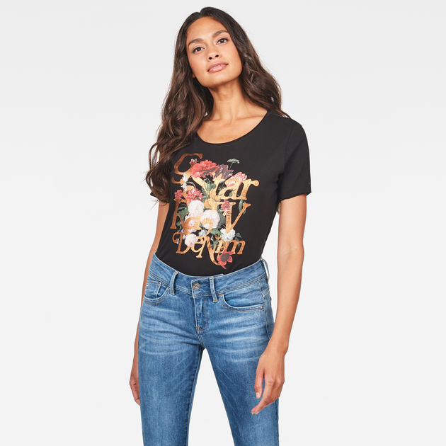 Graphic 4 Optic Slim Top | Black | G-Star RAW®