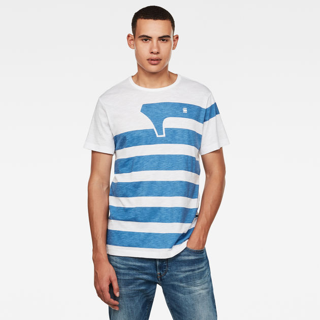 G star striped t shirt store