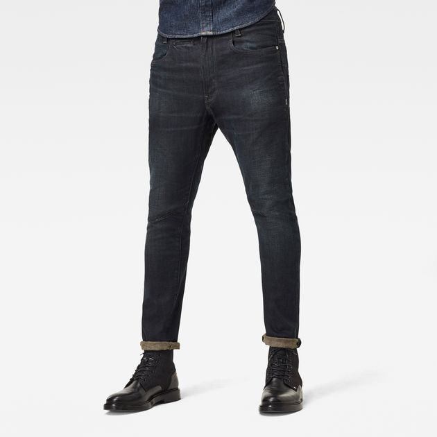 Jean D-Staq 3D Slim Wokkie Artwork | Bleu foncé | G-Star RAW®