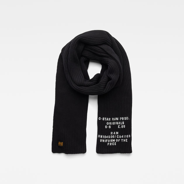 Effo Scarf Text | Black | G-STAR® US