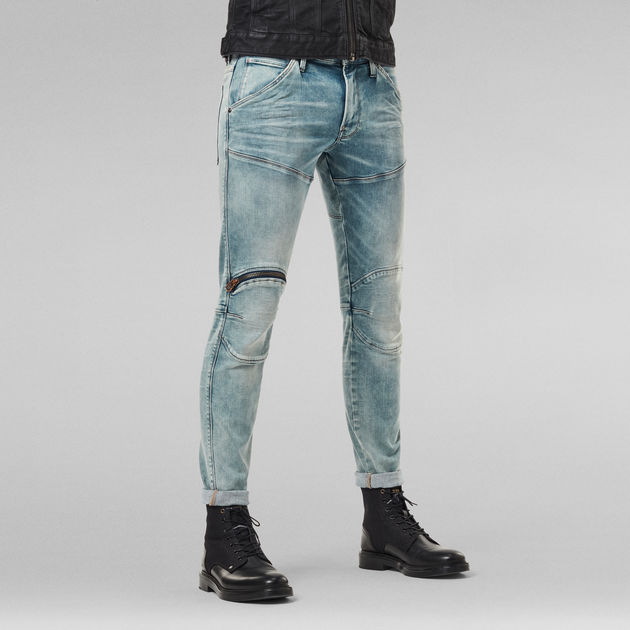 5620 3D Zip Knee Skinny Jeans Light blue G STAR CA