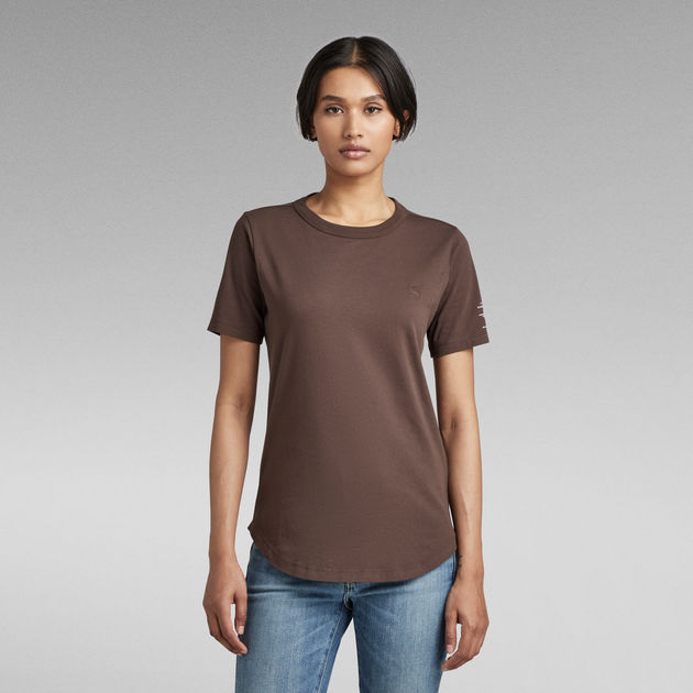Mysid Optic Slim C T-Shirt | Brown | G-STAR® AU
