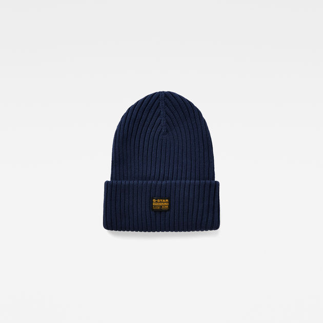 Rib Knit Beanie Dark blue G STAR ZA
