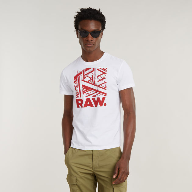RAW. Construction T-Shirt | White | G-STAR® ZA