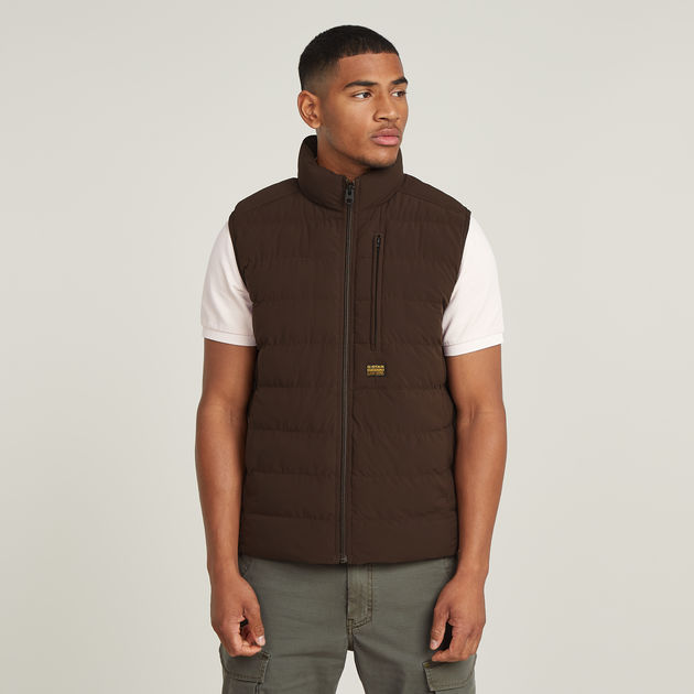 Foundation Liner Vest | Brown | G-STAR® AU
