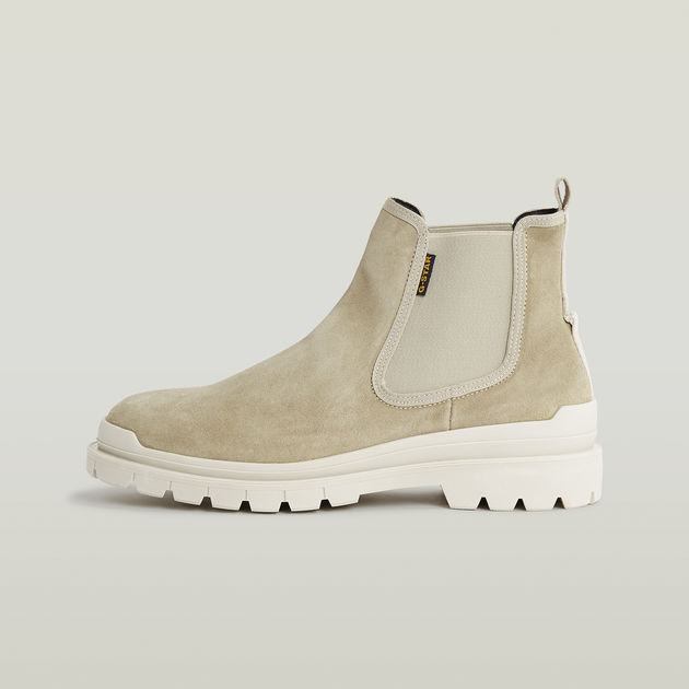 Blake Chelsea Suede Boots | Beige | G-STAR® CA