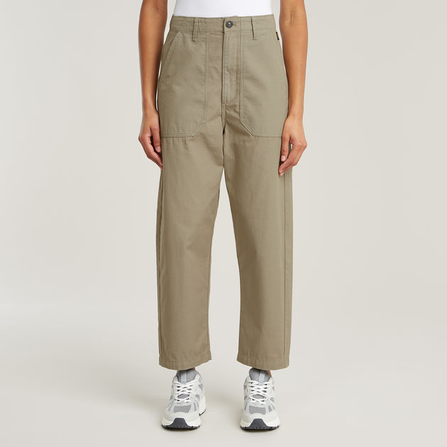 Pilot Cropped Pants | Beige | G-STAR® US