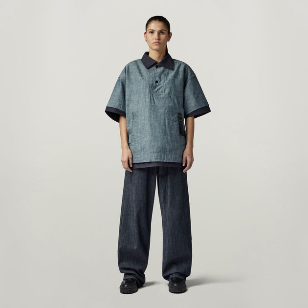 Unisex GSRR Reversible Polo Shirt | Dark blue | G-STAR® US