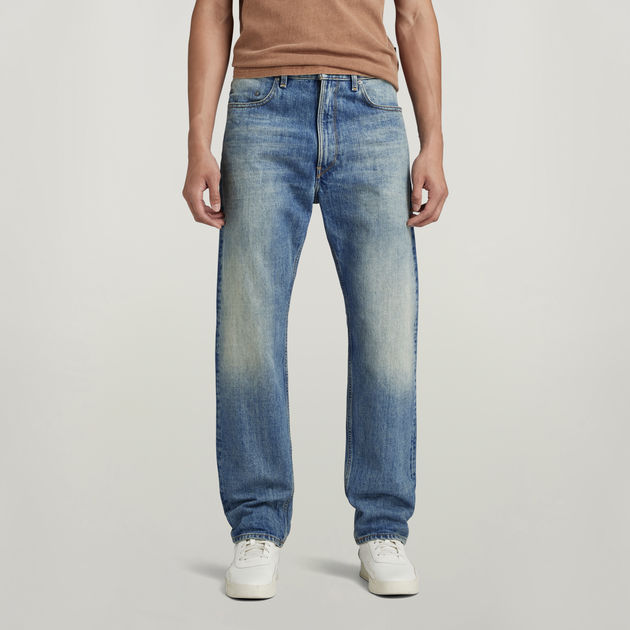 Jean Type 49 Relaxed Straight Selvedge | Bleu moyen | G-STAR® FR