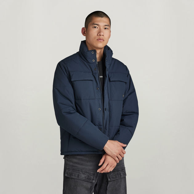 Foundation Padded Jacket | Dark blue | G-STAR® US
