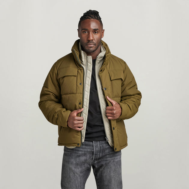 Foundation Padded Jacket | Green | G-STAR® AU