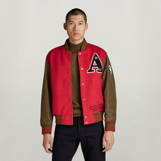 Varsity Jacket | Red | G-STAR® NL