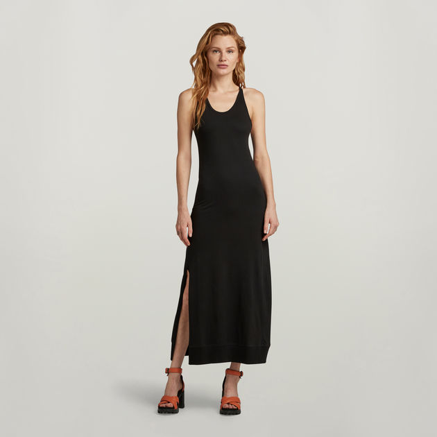 Racer Slip Dress | Black | G-STAR® ZA