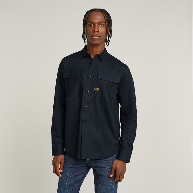 CPO Regular Shirt | Dark blue | G-STAR® US