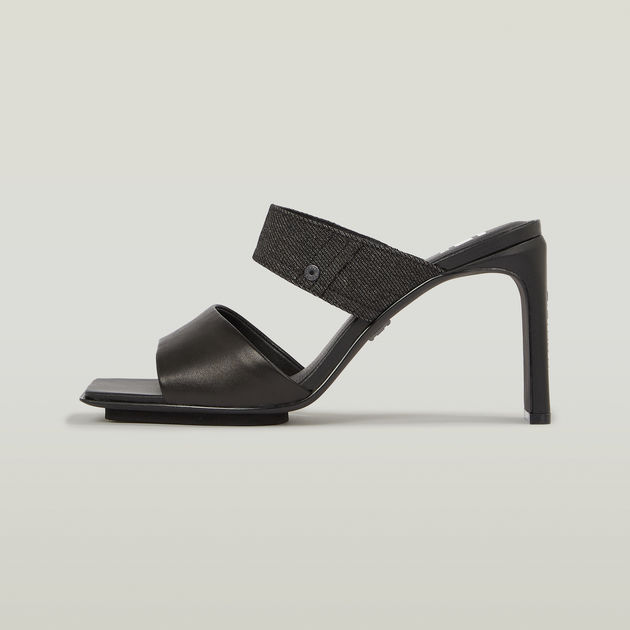 Darcy Leather Mule | Black | G-STAR® ZA