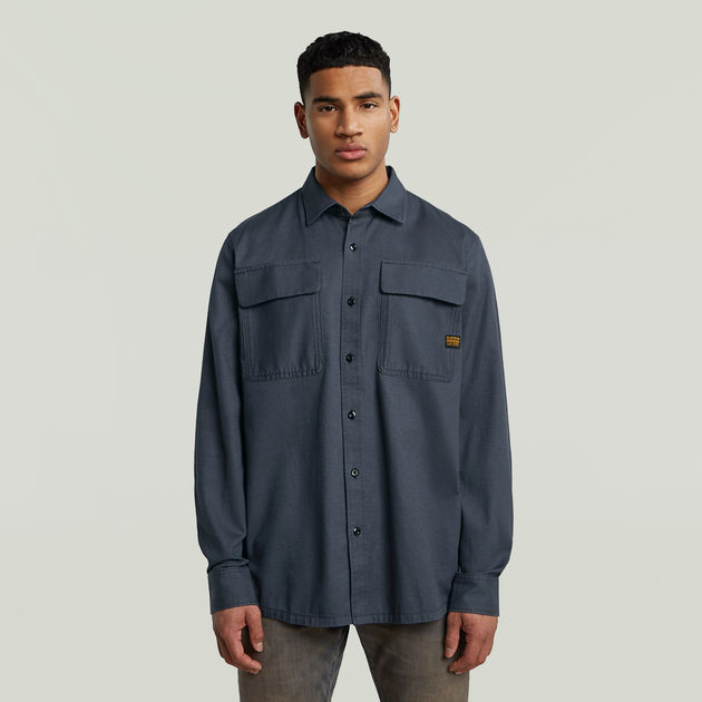 CPO Regular Shirt | Dark blue | G-STAR® US