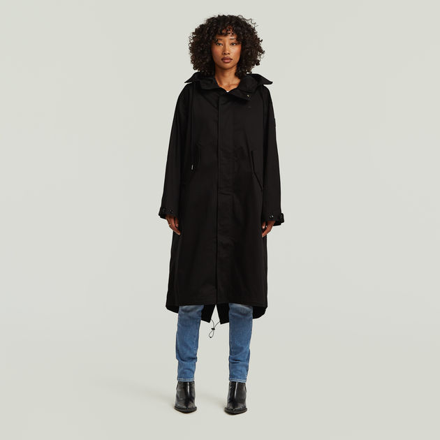 Rovic Hooded Loose Parka | Schwarz | G-STAR® DE
