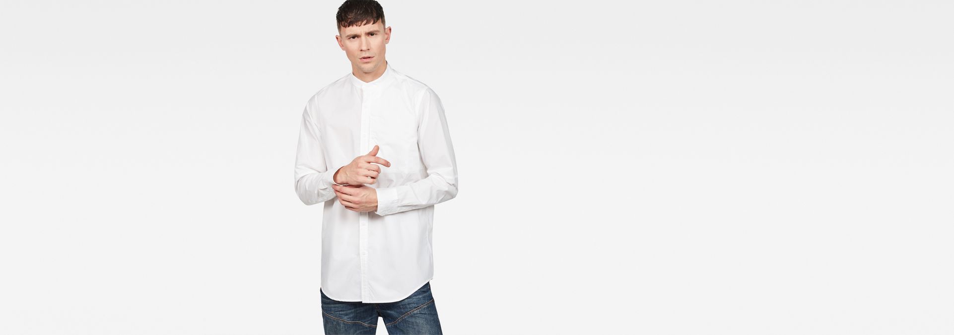 Stalt Loose long Shirt | White | G-Star RAW®