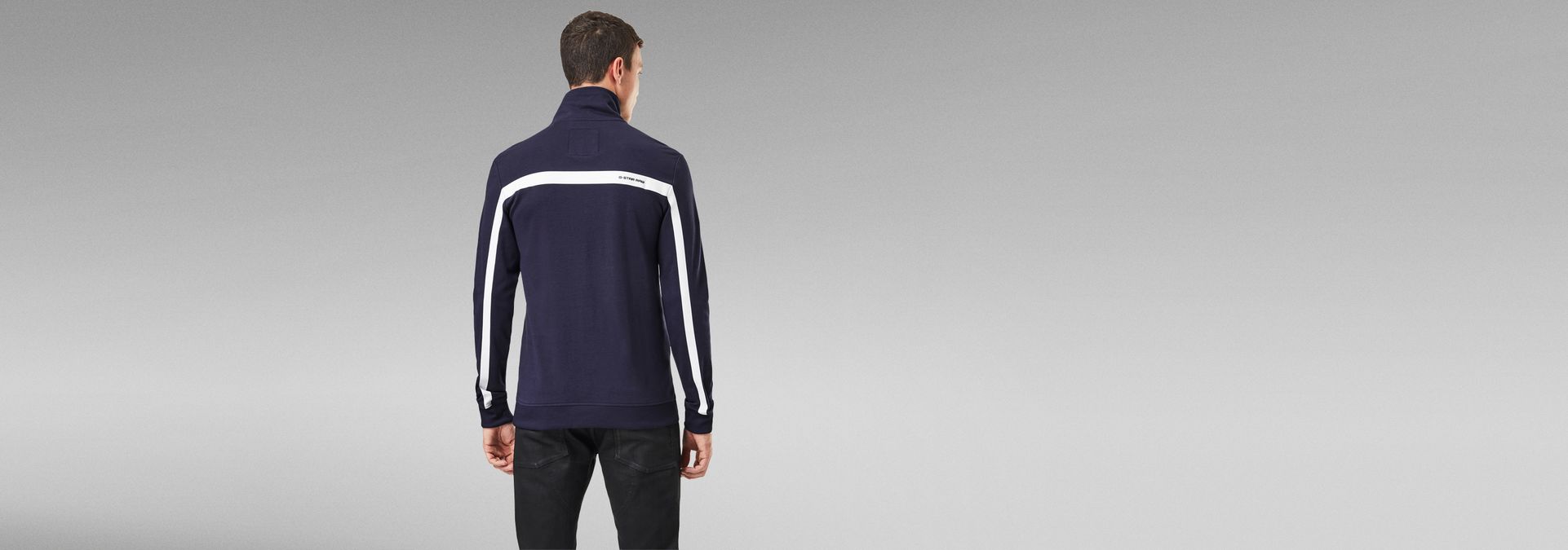 Lightweight Half Zip Track Sweater | Dark blue | G-Star RAW®