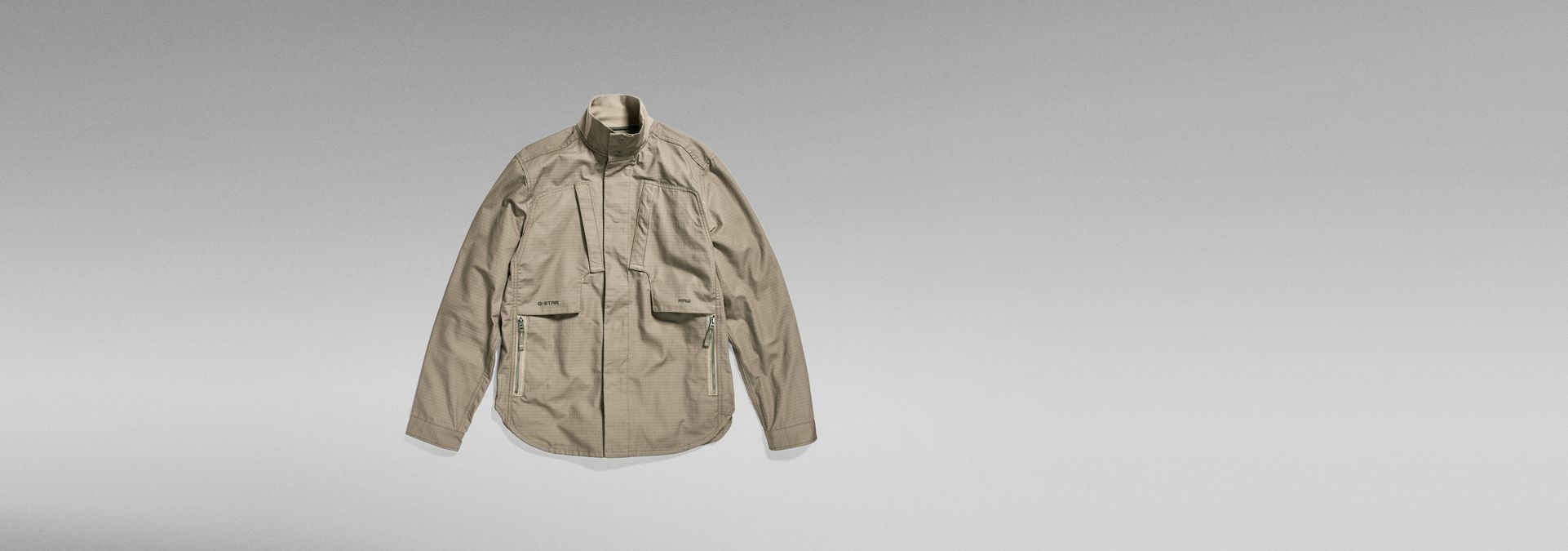 Utility Zip Overshirt | Brown | G-Star RAW®