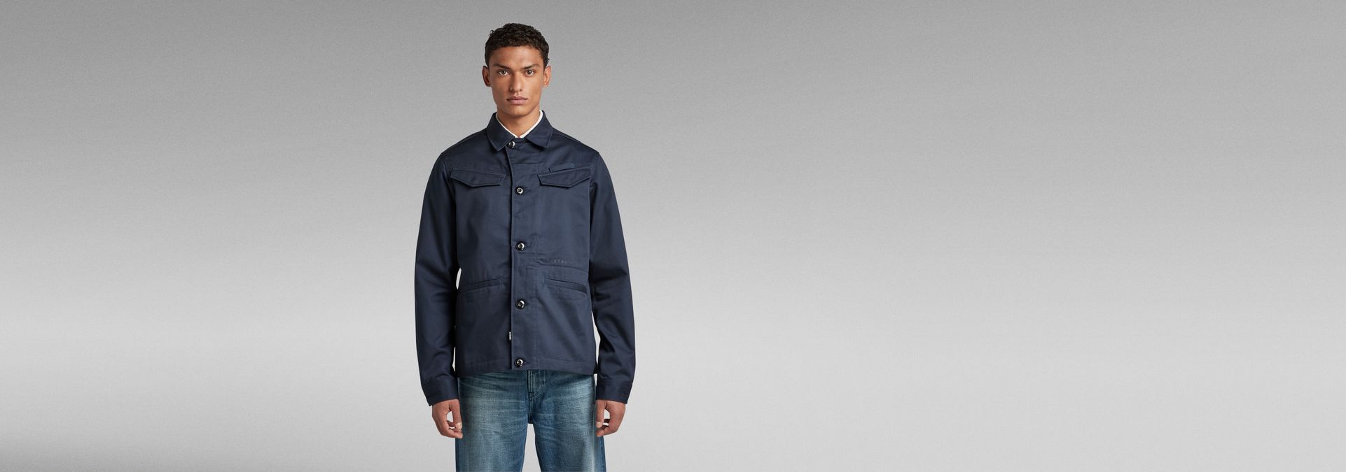 Unisex Field Jacket Overshirt | Dark blue | G-Star RAW®