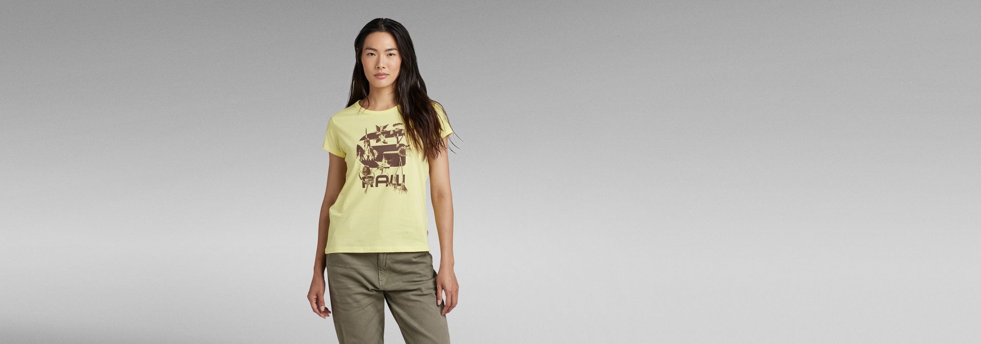 Logo Thistle Top | Yellow | G-Star RAW®