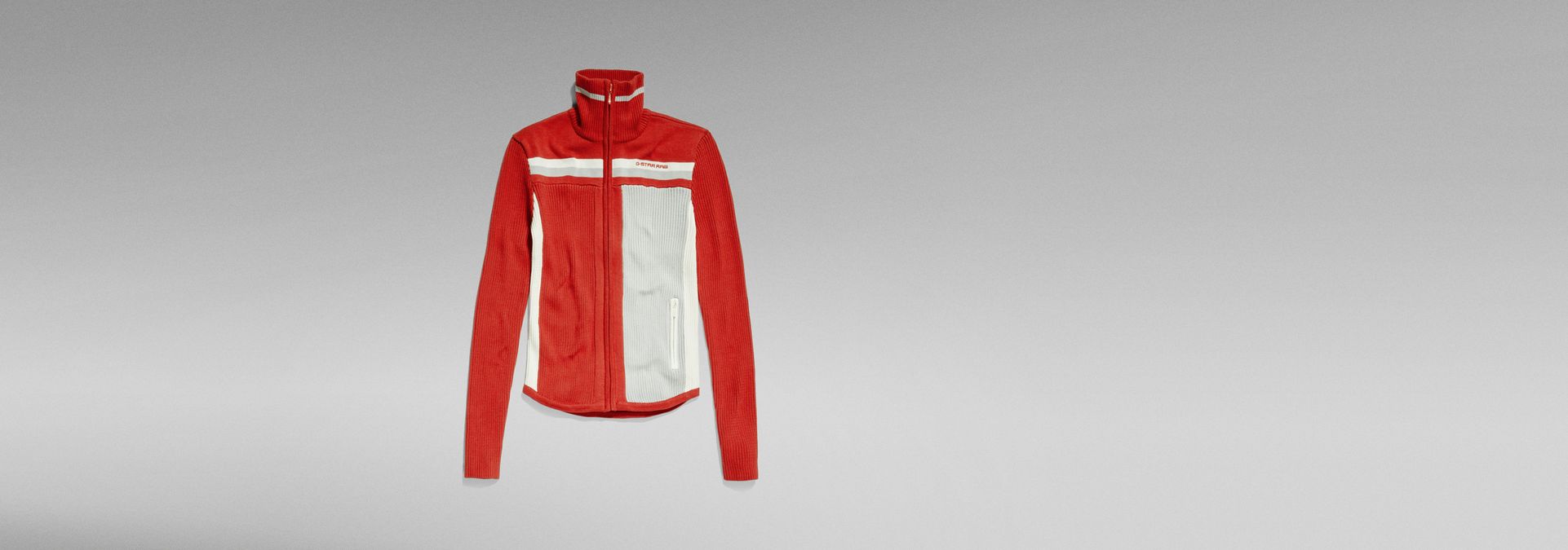 Gilet Y2K Zip Through | Rouge | G-Star RAW®