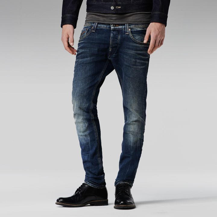 Defend Super Slim Jeans Bleu fonce G STAR CA