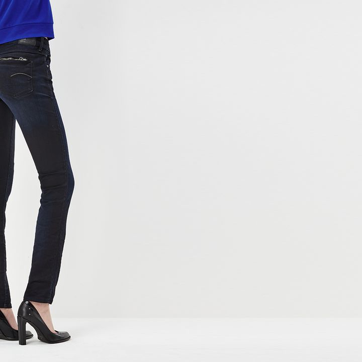 Attacc Mid Waist Straight Jeans Dark blue G STAR CA