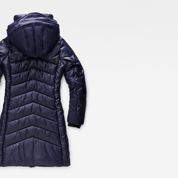 Alaska Hooded Long Jacket Dark blue G STAR IL