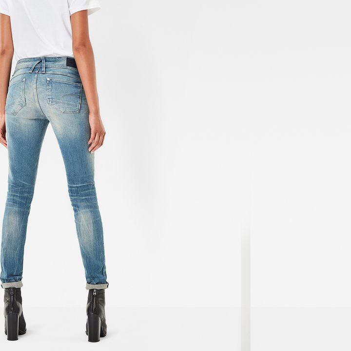 Lynn Mid Waist Skinny Jeans Light blue G STAR NZ