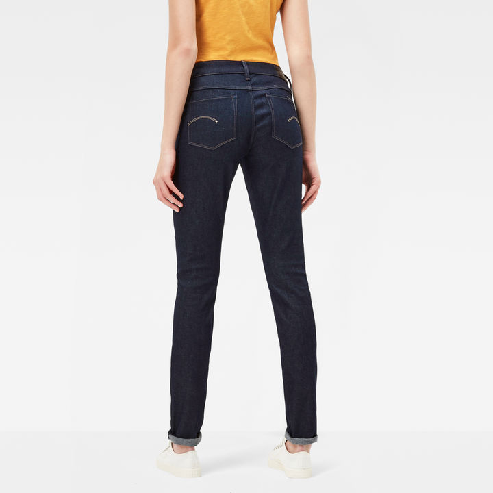 3301 MS High Waist Skinny Jeans Dark blue G STAR CA