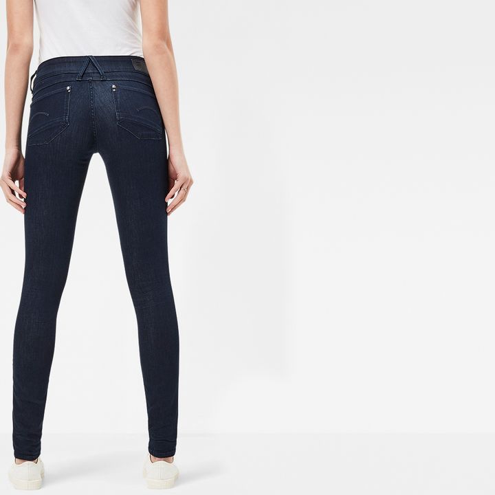 Lynn Mid Waist Skinny Jeans Dark blue G STAR RO