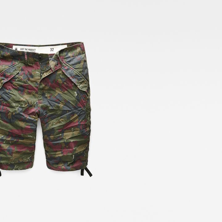 Rovic Camo Deconstructed Loose 1 2 Length Shorts G STAR CA