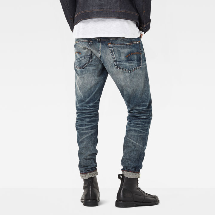 3301 Red Listing Tapered Jeans
