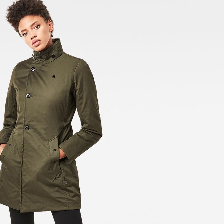 Minor Classic Padded Slim Trench Green G STAR CA