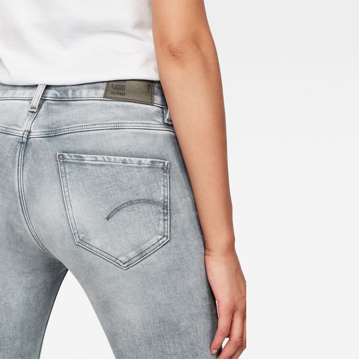 Midge Mid Waist Straight Jeans Grey G STAR CA