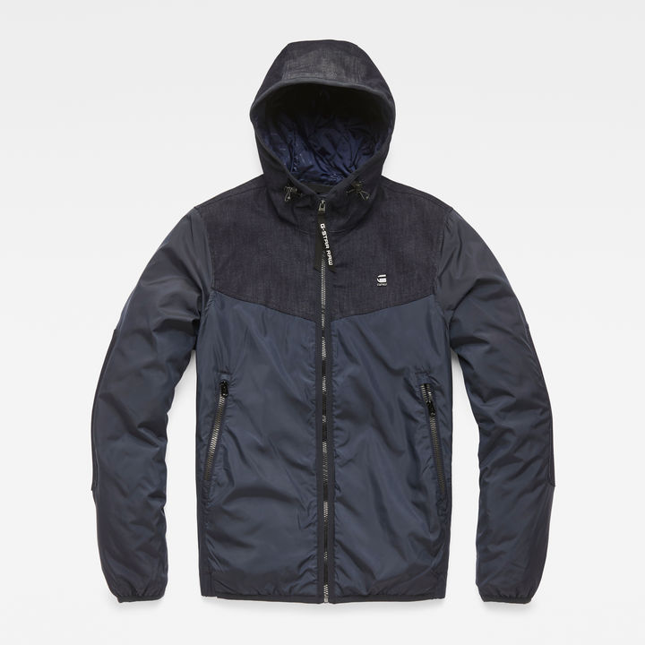 Setscale Hooded Overshirt Dark blue G STAR US