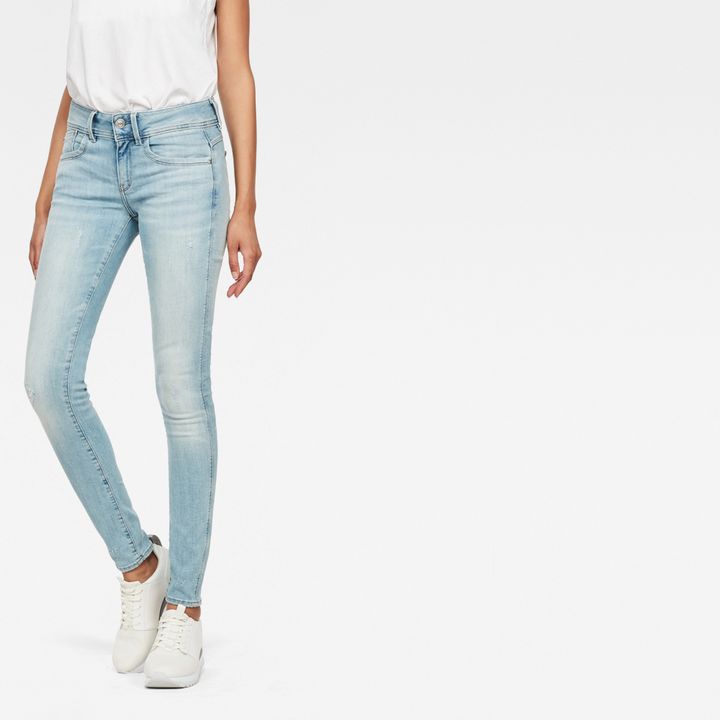G star lynn mid skinny light aged store