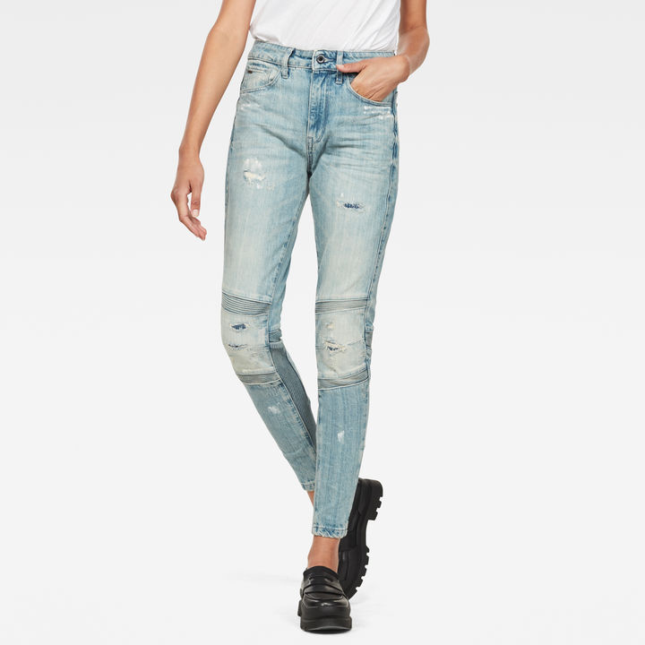 Motac Deconstructed 3D High Waist Skinny Jeans