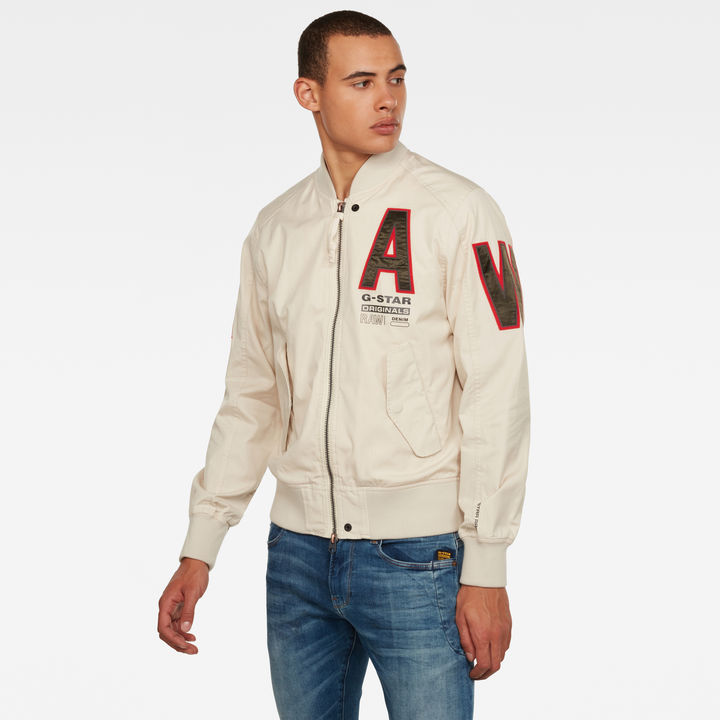 Arris Unpadded Artwork Bomber Jacket